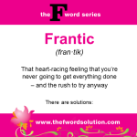 Feeling Frantic? You Could Be Fatigued… — Embracing Health | Holistic ...